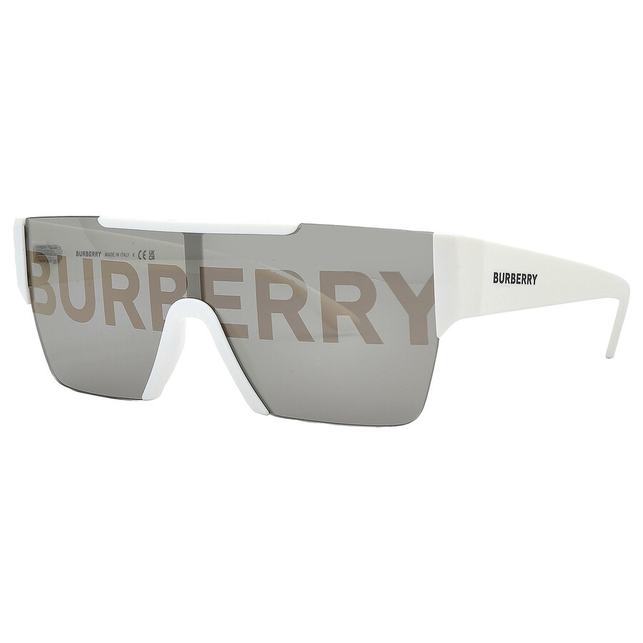 Burberry Grey / Burberry Silver / Gold Shield Men's Sunglasses BE4291 3007H 38 8056597004473 ...