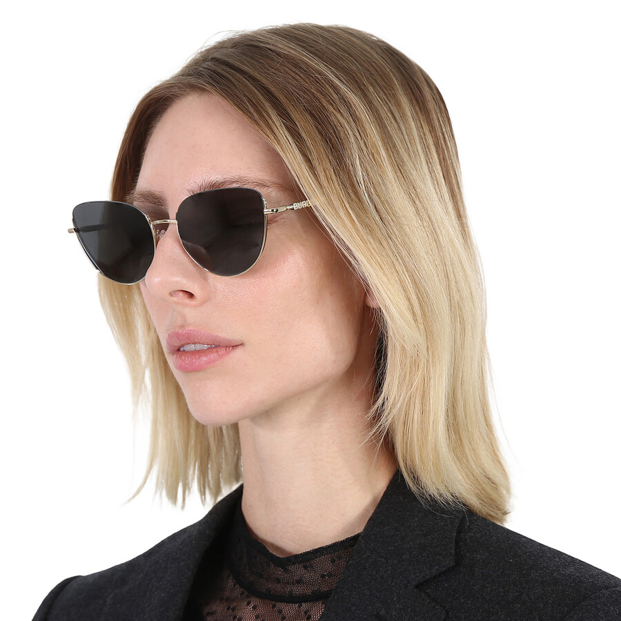 Burberry Harper Dark Grey Cat Eye Ladies Sunglasses BE3144 110987 58 8056597832946 - Burberry ...