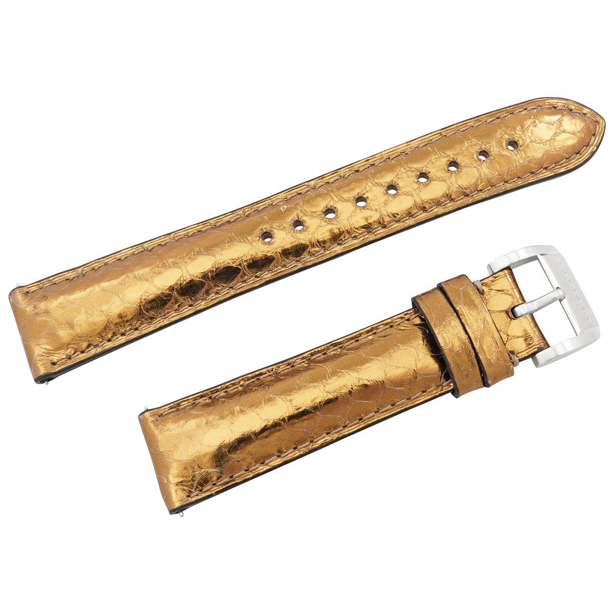 Burberry Ladies 18 mm Leather Watch Band 3897539 822138039550 - Watch ...