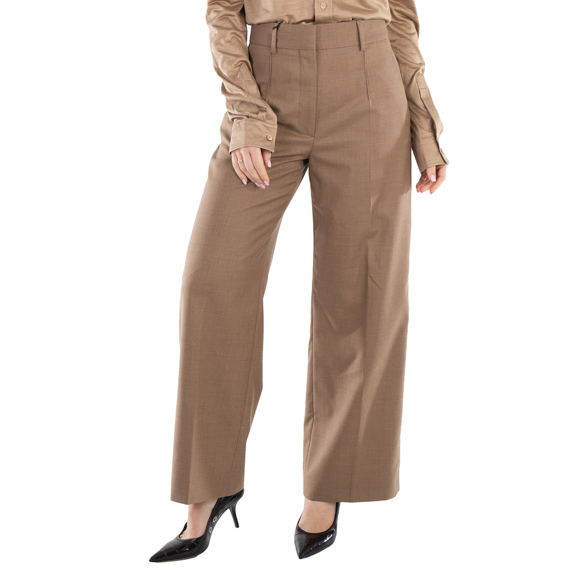 Burberry Ladies Deep Taupe Jane Tailored Trousers, Brand Size 6 (US ...