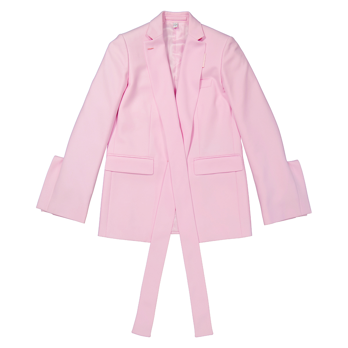 Burberry Ladies Pale Candy Pink Exaggerated-Lapel Blazer, Brand Size 14 ...