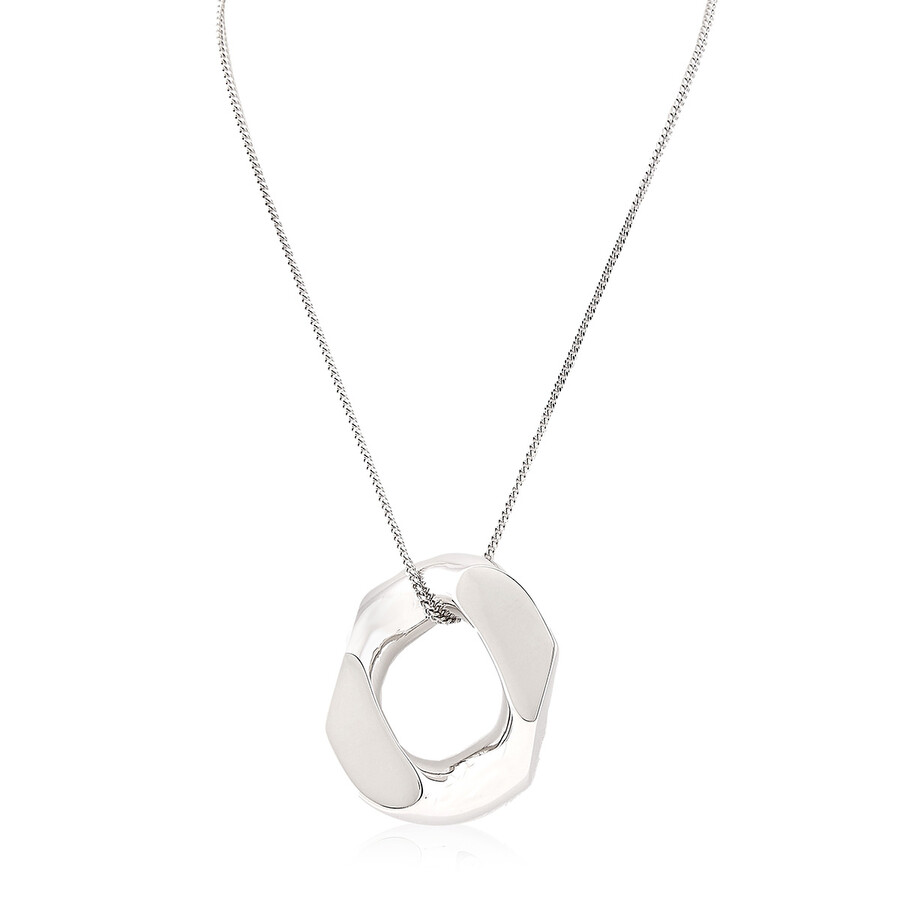 Burberry Ladies Palladio Palladium-Plated Chain Link Necklace 8053718 ...