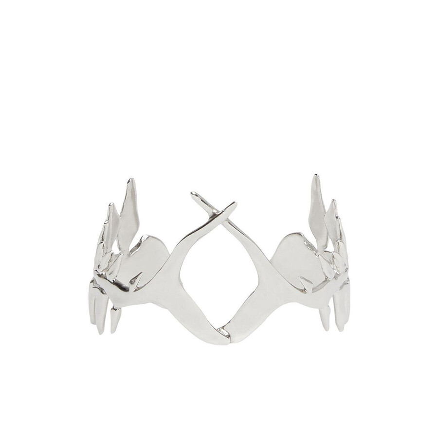 Burberry Ladies Palladium Plated Fish Bone Cuff Bracelet 8039594 ...
