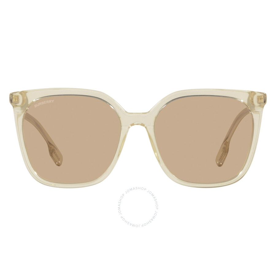 Burberry Light Brown Square Ladies Sunglasses BE4347F 385273 56 8056597528177 - Sunglasses ...