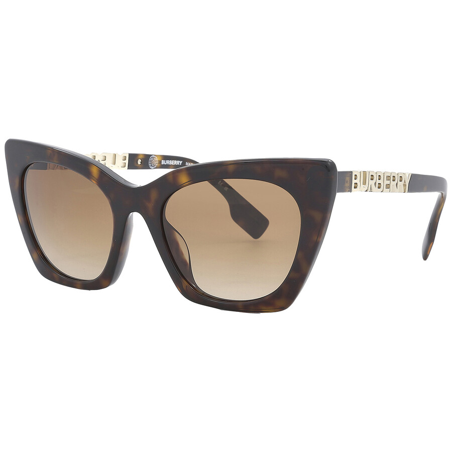 Burberry Marianne Brown Gradient Cat Eye Ladies Sunglasses BE4372U 300213 52 8056597887809 ...