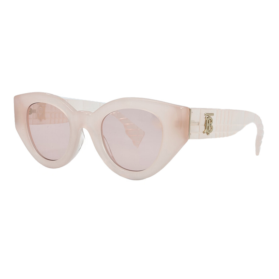 Burberry Meadow Light Pink Oval Ladies Sunglasses BE4390F 4060/5 47 ...