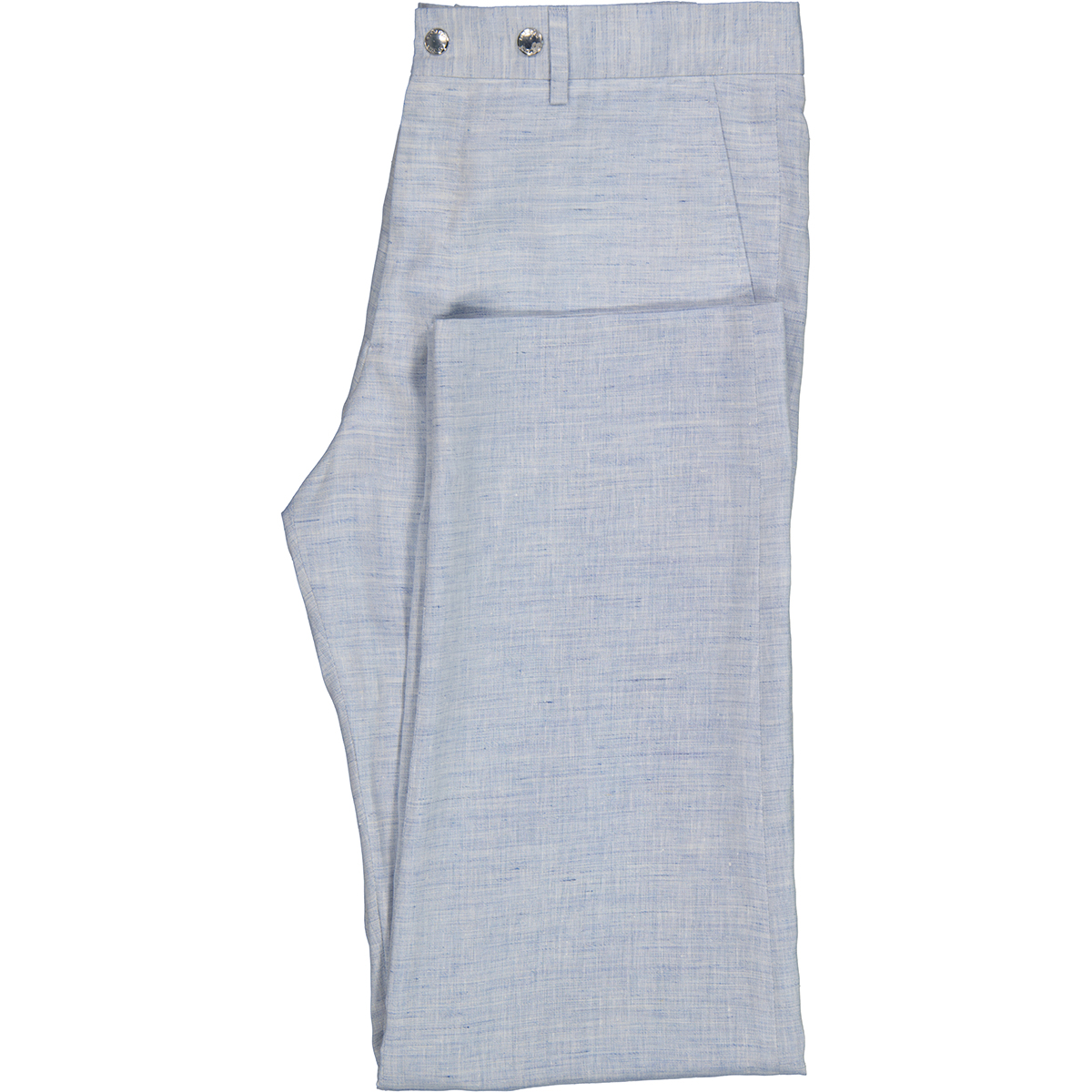 Burberry Men's Light Blue Melange Tailored Trousers, Brand Size 44 ...