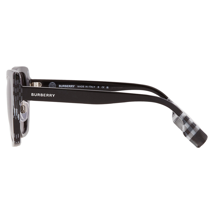 Burberry Meryl Polarized Dark Grey Butterfly Ladies Sunglasses BE4393F ...