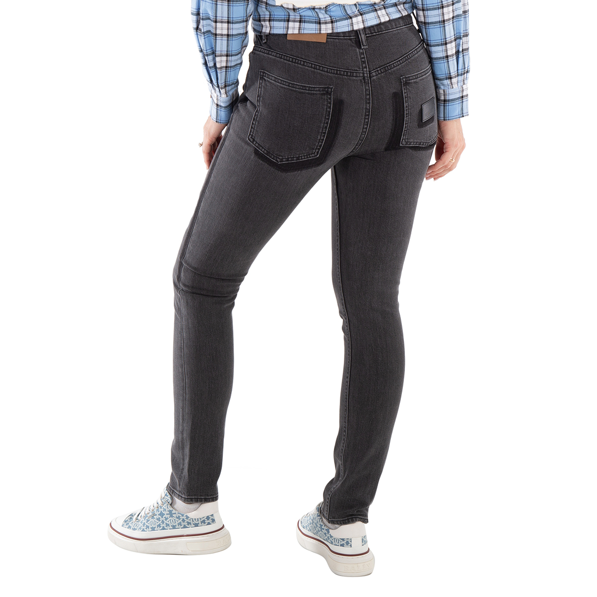 Burberry Mid Grey Felicity Slim-Fit Jeans, Waist Size 26" 8045029 ...