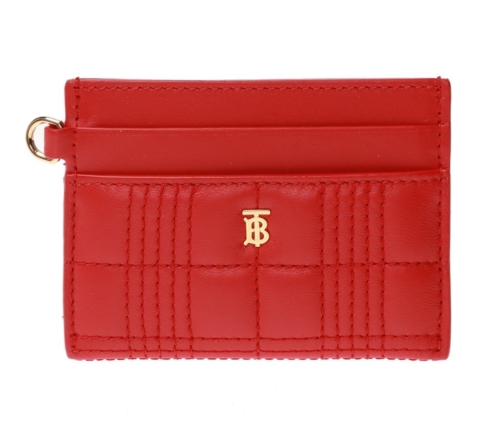 Burberry Red Monogram Quilted Cardholder 8023347 5045621015892 - Jomashop
