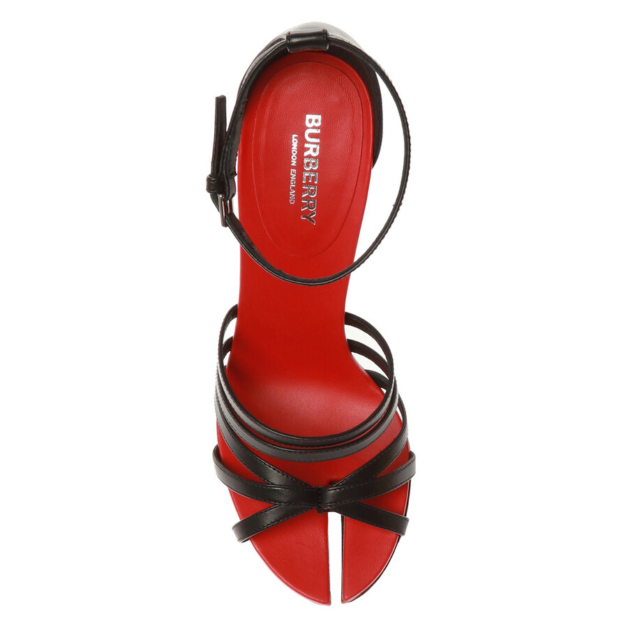 Burberry Split Toe Detail Leather Hove Thong Sandals Brand Size 35 Us