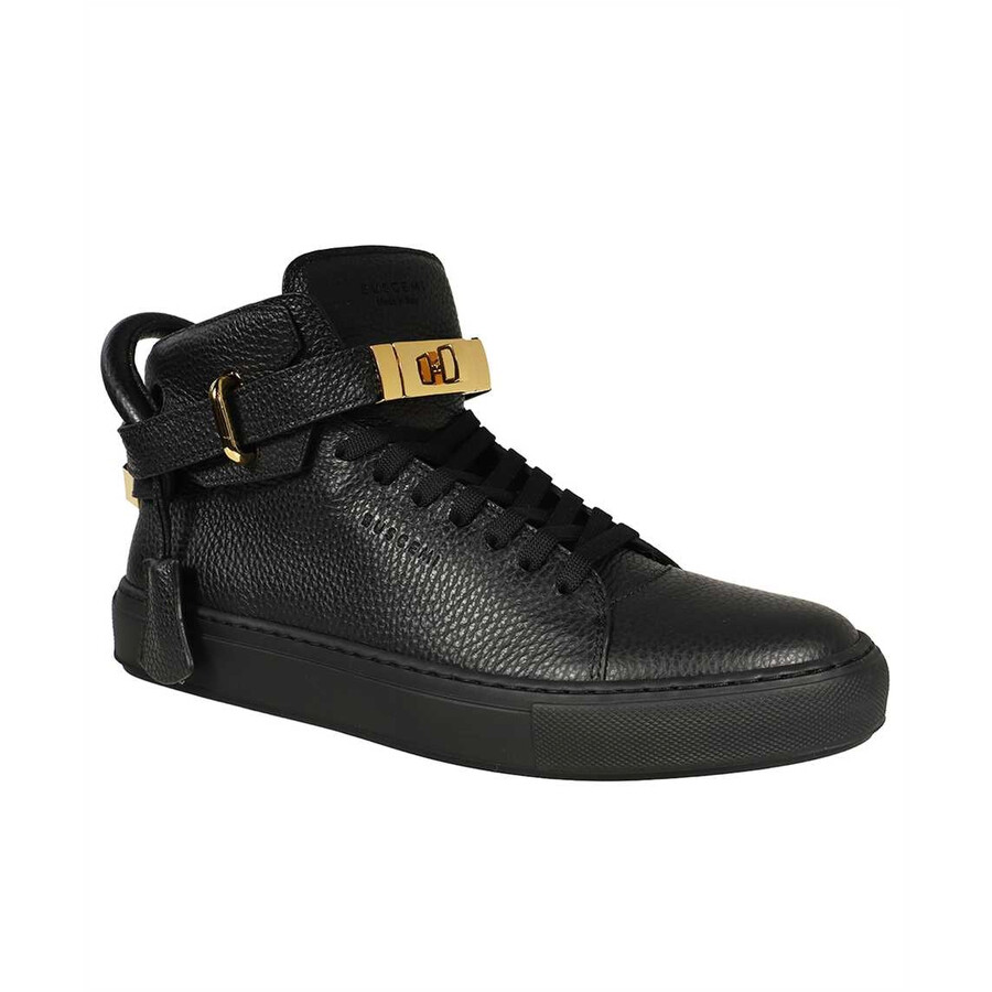Buscemi Men's Black Alce High-Top Leather Sneakers, Brand Size 39 ( US ...