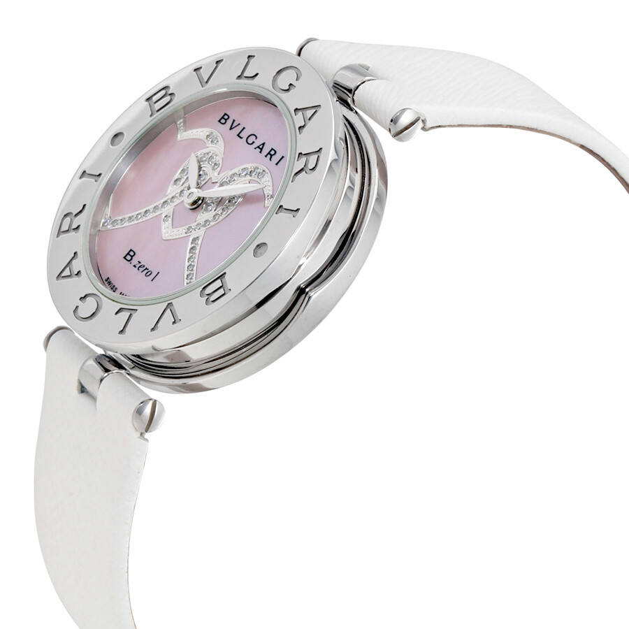 Bvlgari B.zero1 Pink Mother Of Pearl With Heart Motif Dial Quartz Ladies Watch 101766 ...