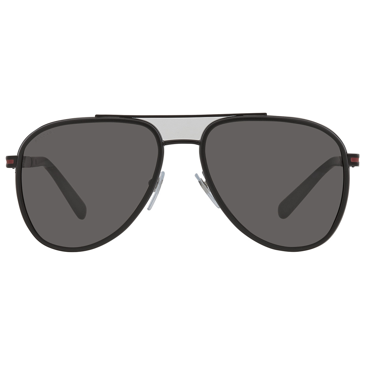 Bvlgari Dark Gray Aviator Men's Sunglasses BV5060 128/B1 57 ...