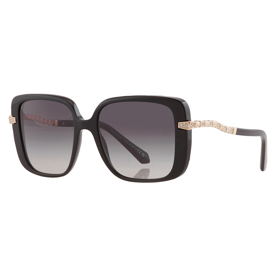 Bvlgari Grey Gradient Square Ladies Sunglasses BV8237B 501/8G 55 8056597517638 - Sunglasses ...