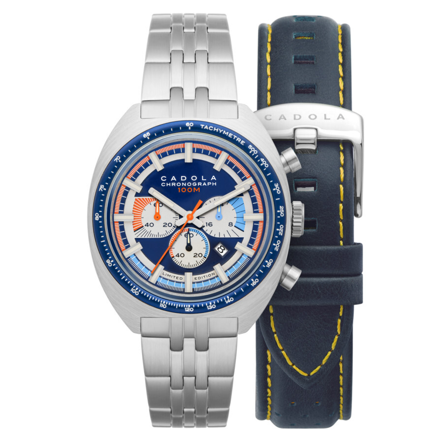 Cadola 1977 Chronograph Quartz Blue Dial Men's Watch CD-1023-22 ...