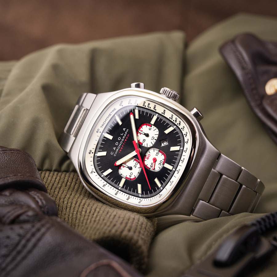 Cadola Hulme Chronograph Quartz Black Dial Men's Watch CD-1026-11 ...