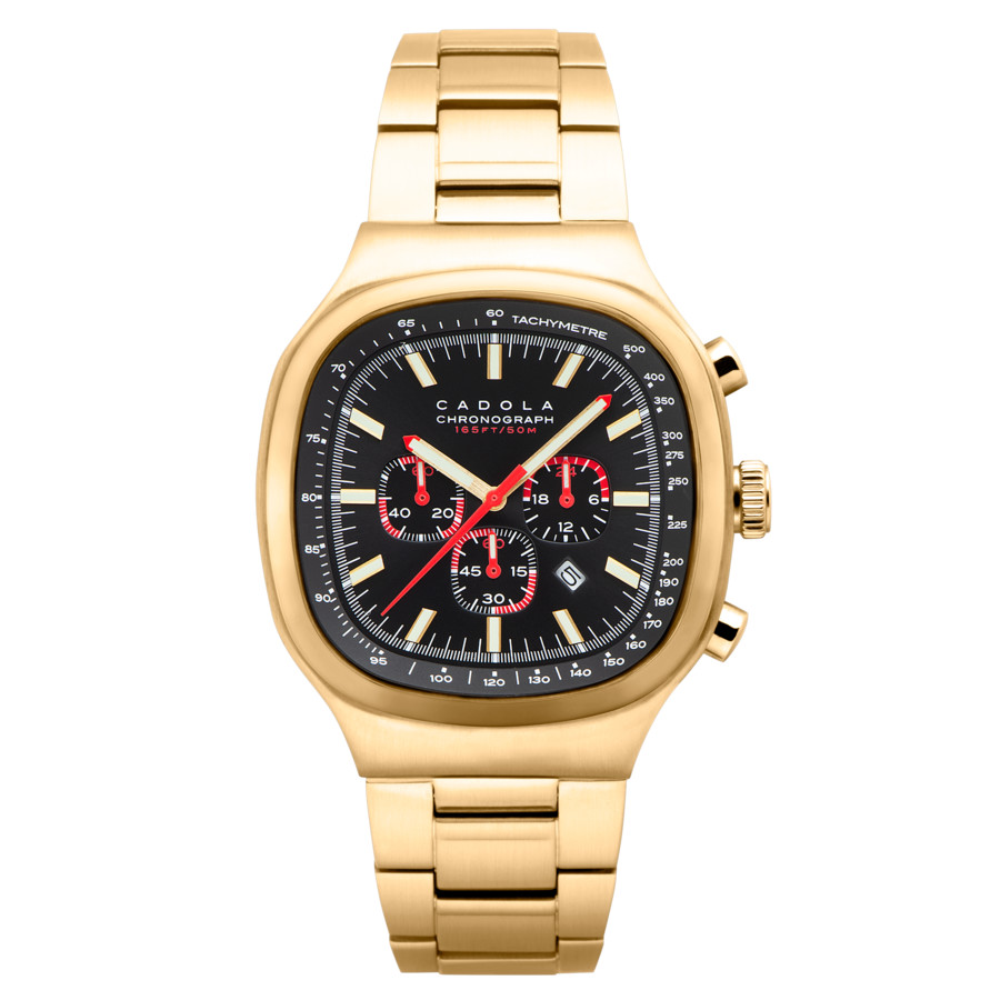 Cadola Hulme Chronograph Quartz Black Dial Men's Watch CD-1026-44 ...
