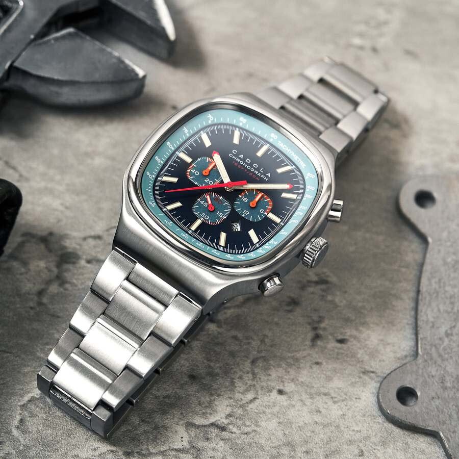 Cadola Hulme Chronograph Quartz Blue Dial Men's Watch CD-1026-22 ...