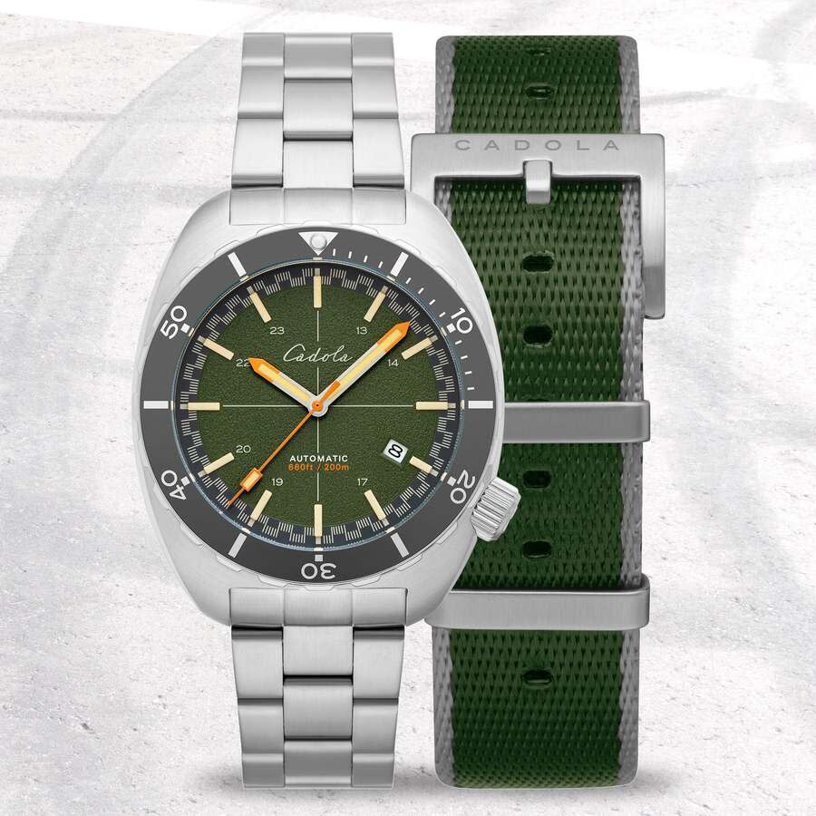 Cadola Intrepid Automatic Green Dial Men's Watch CD-1012-77 ...