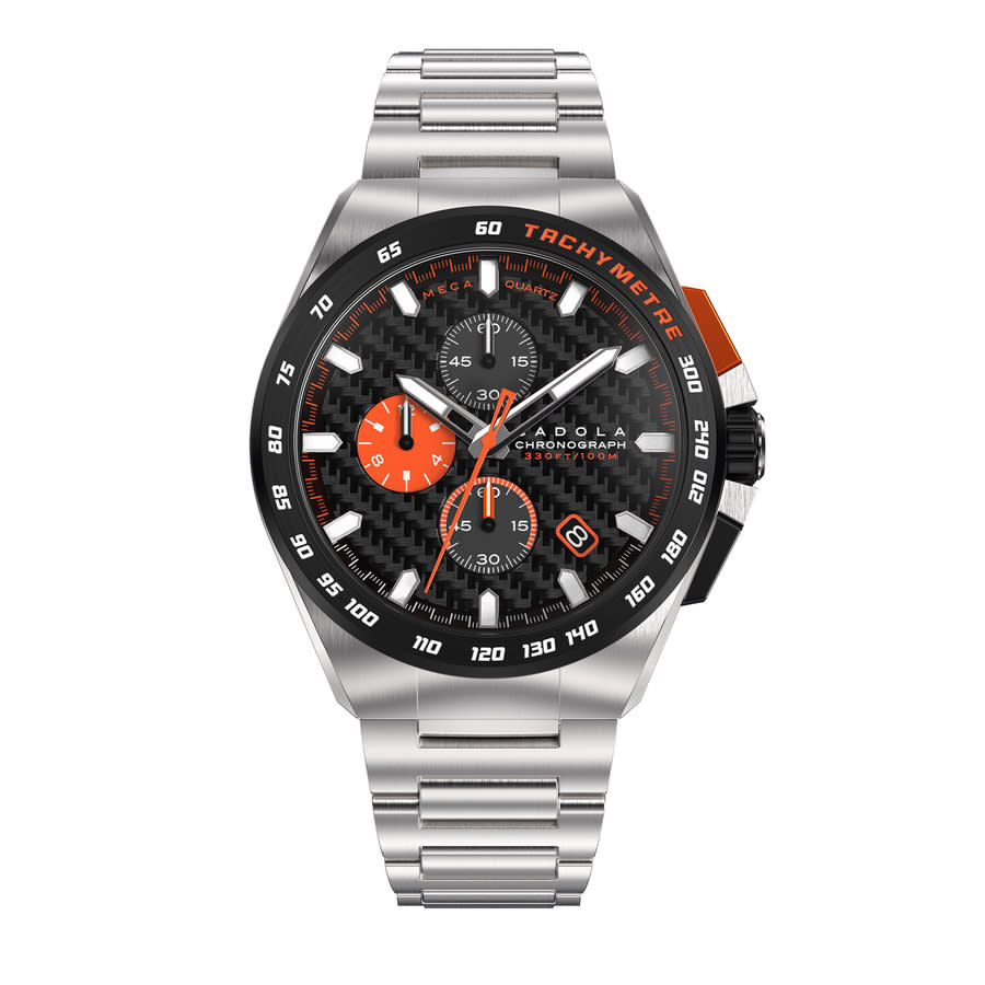 Cadola Peterson Chronograph Quartz Black Dial Men's Watch CD-1029-11 ...