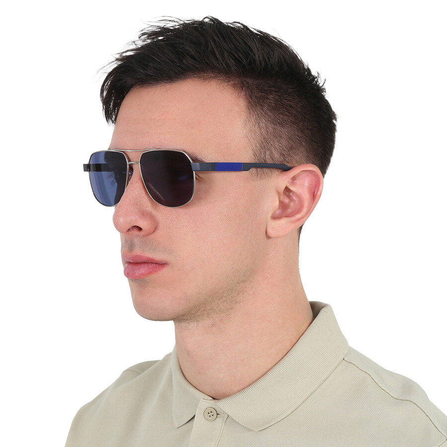 Calvin Klein Blue Navigator Men's Sunglasses CK23103S 717 57 883901151572 - Sunglasses - Jomashop