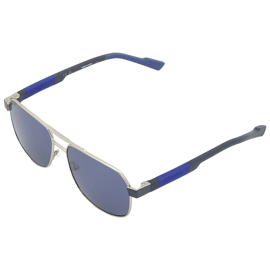 Calvin Klein Blue Navigator Men's Sunglasses CK23103S 717 57 ...