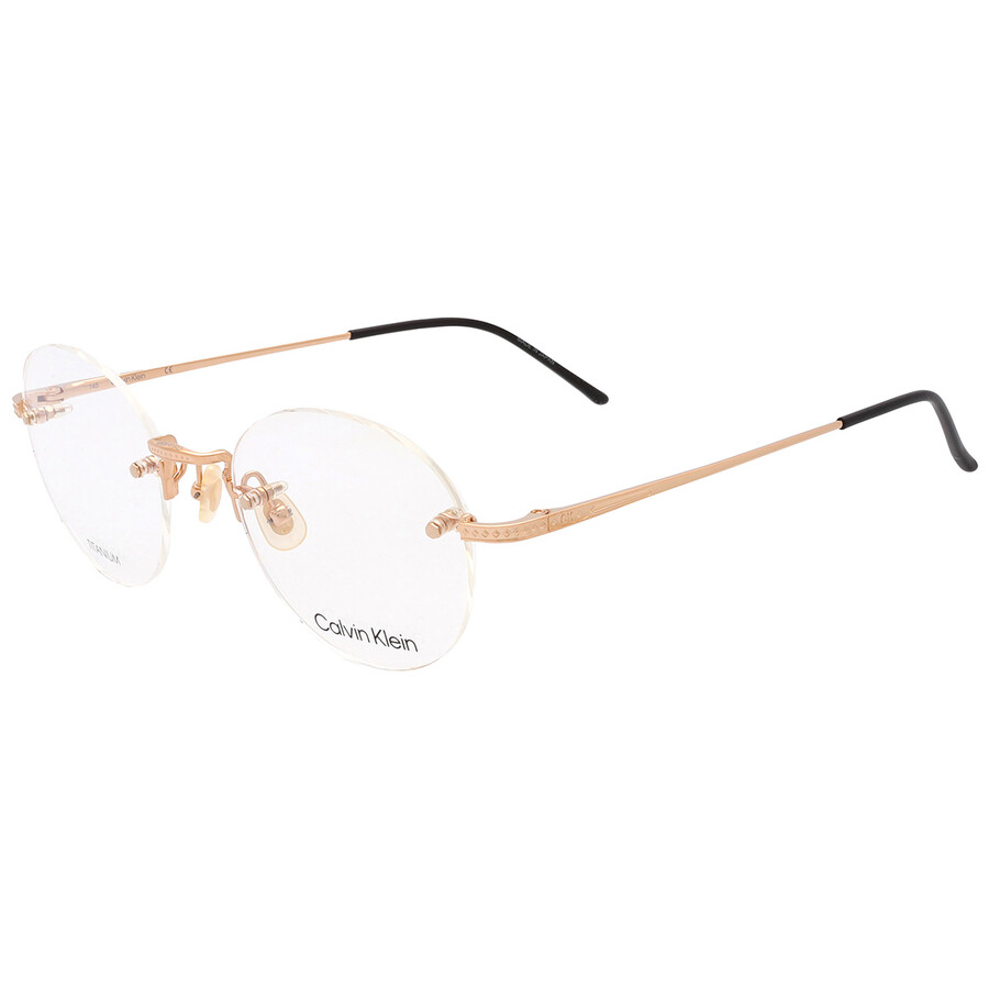 Calvin Klein Demo Round Titanium Unisex Eyeglasses CK22112T 717 50 ...