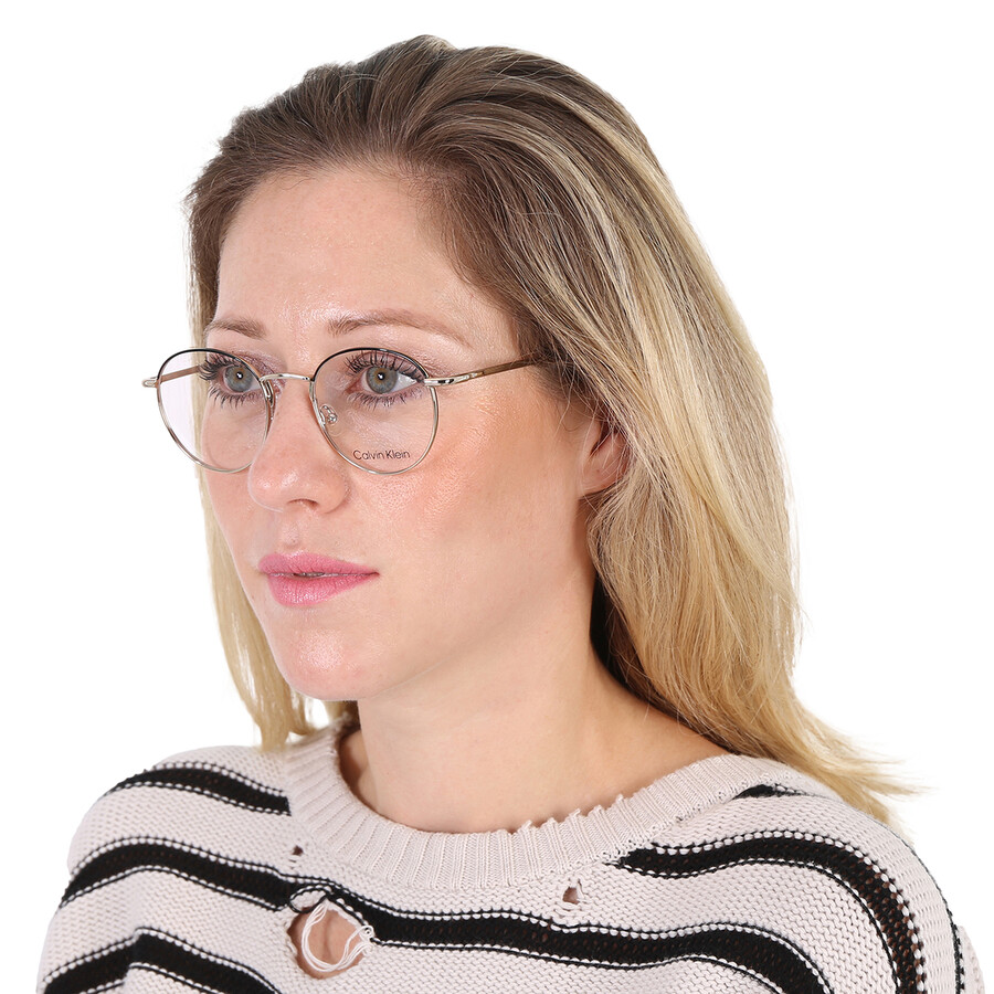 Calvin Klein Demo Round Unisex Eyeglasses CK21123 001 48 883901137804 ...