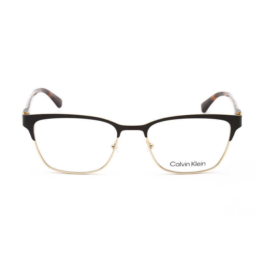 Calvin Klein Ladies Brown Rectangular Eyeglass Frames CK2112520052 ...