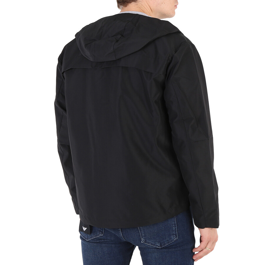 Calvin Klein Men's Black Weatherproof Windbreaker, Size Large J322319 ...