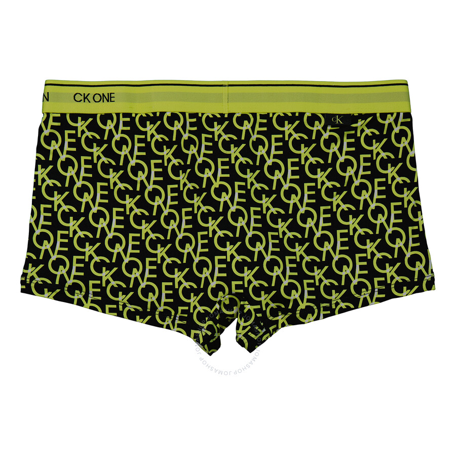 Calvin Klein Men's Cyber Green One Print Micro Low Rise Trunk, Size ...