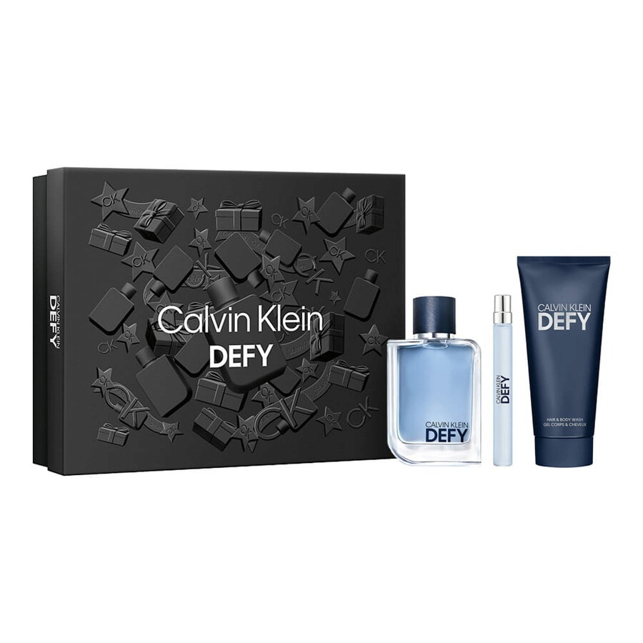 Calvin Klein Men's Defy Body Spray 3.3 oz Gift Set Fragrances ...