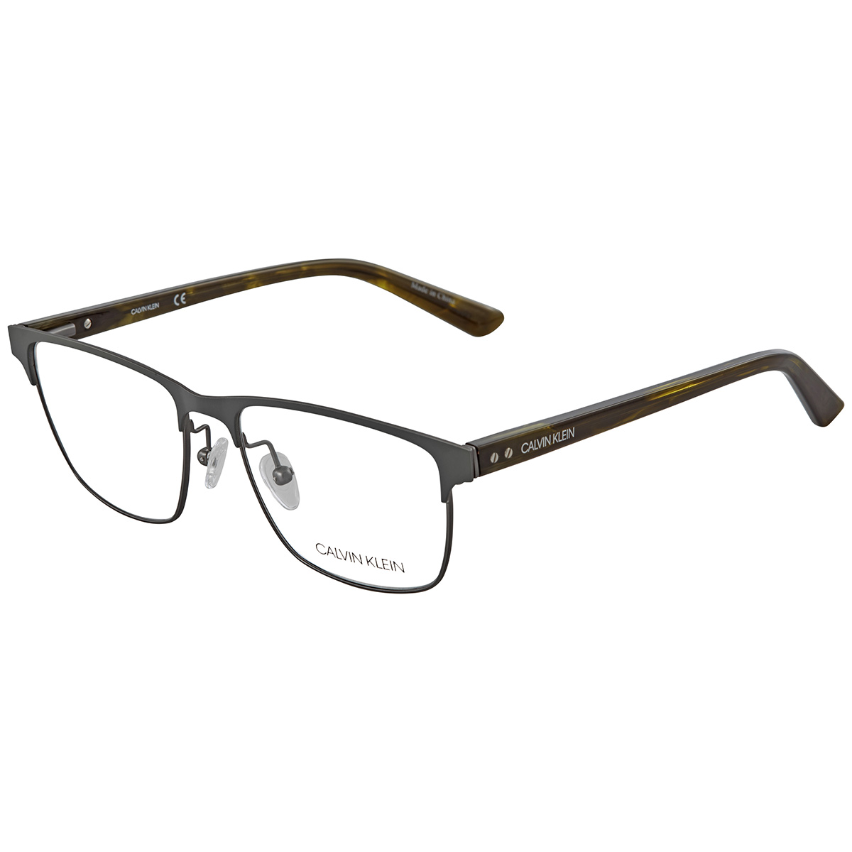 Calvin Klein Men's Grey Square Eyeglass Frames CK18304 310 53 ...