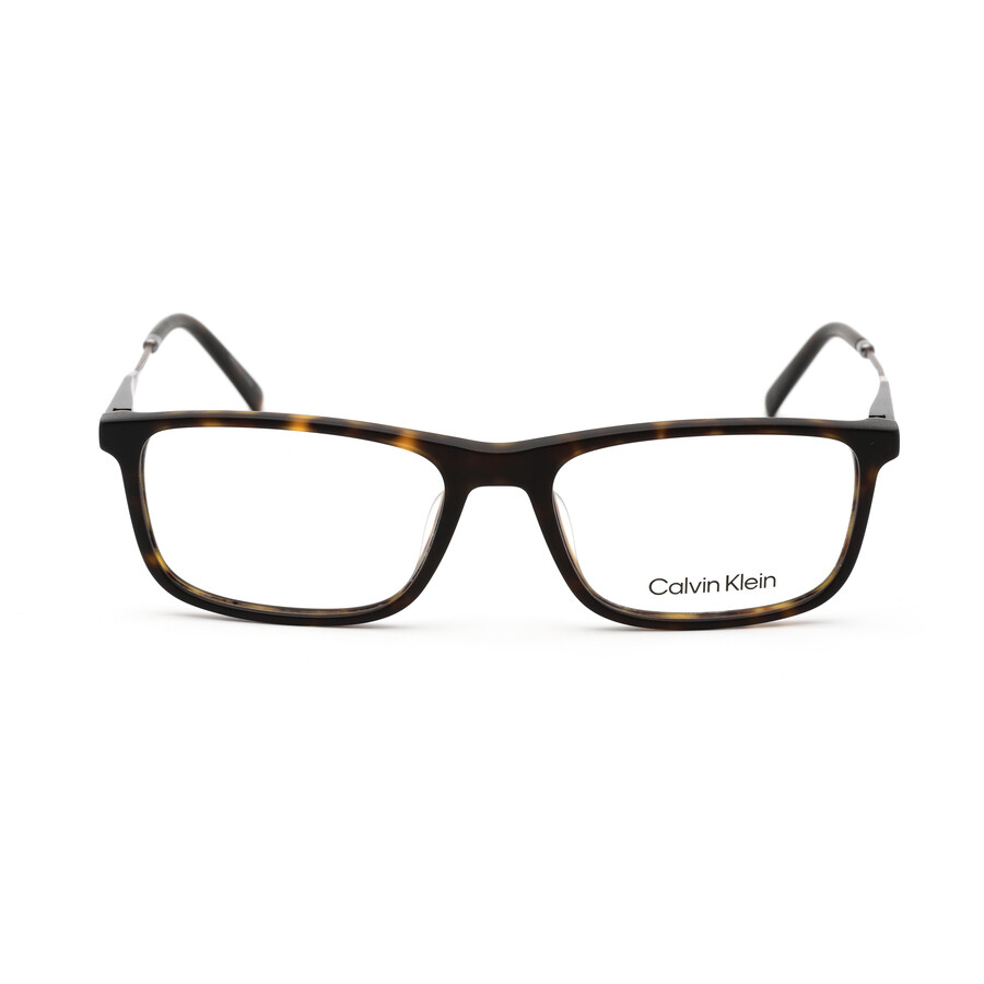 Calvin Klein Men's Tortoise Rectangular Eyeglass Frames CK2071023554 883901130898 - Eyeglasses ...