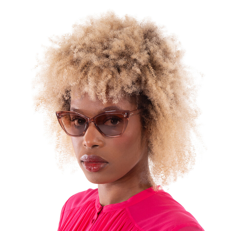 Calvin Klein Pink Cat Eye Ladies Sunglasses CK22551S 674 55 ...