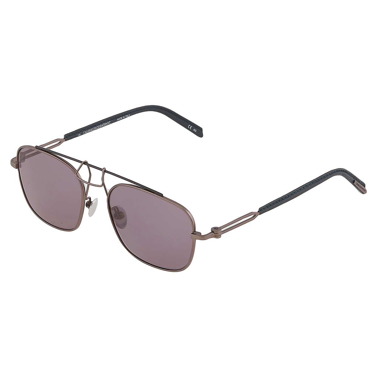 Calvin Klein Titanium Grey Pilot Men's Sunglasses CKNYC1810S 008 52 ...