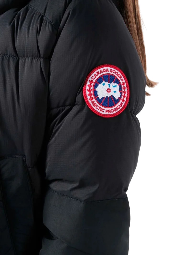 Canada Goose Black Hooded Down Alliston Longline Parka, Size X-Small ...