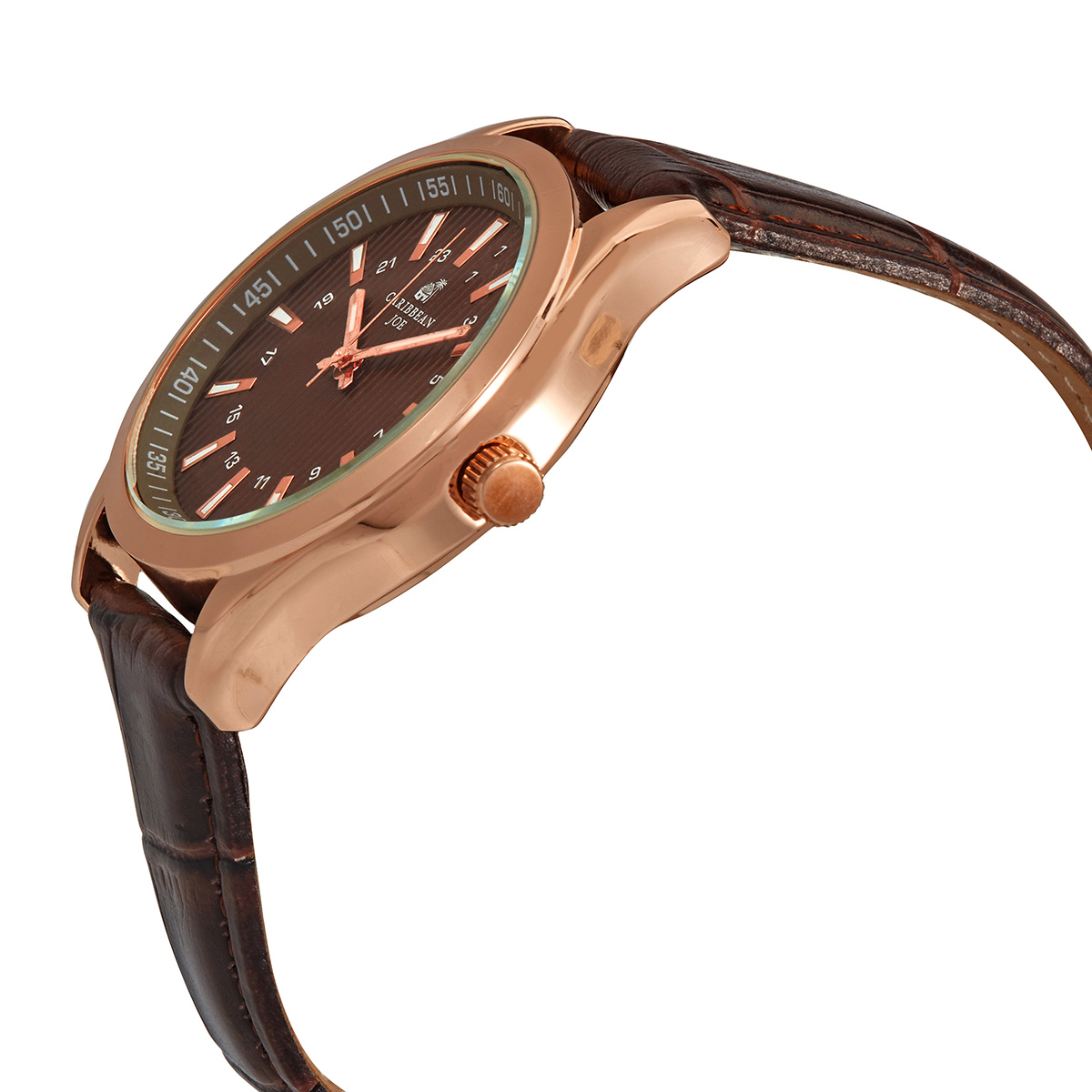 Caribbean Joe Quartz Brown Dial Men's Watch CJ7030RGBN 613874006674 ...