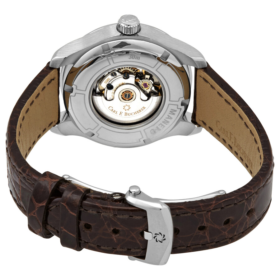 Carl F. Bucherer Manero Autodate Automatic Diamond Silver Dial Watch 00 ...