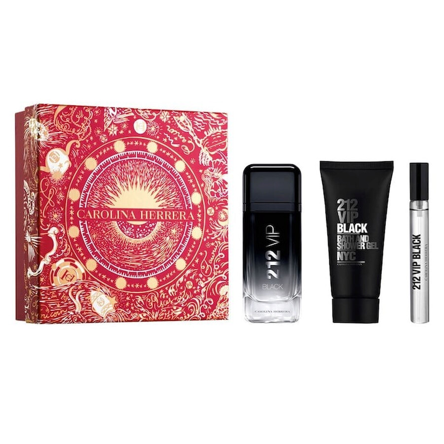 Carolina Herrera Men's 212 Vip Black Gift Set Fragrances 8411061074923 ...