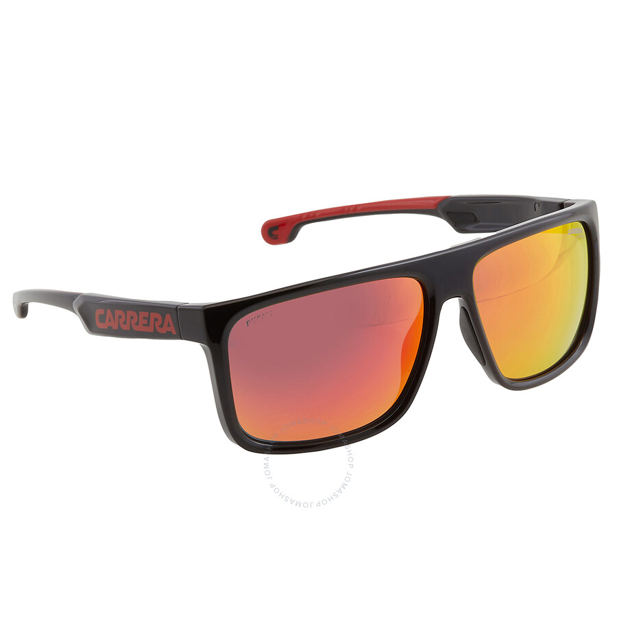 Carrera Red Mirror Square Mens Sunglasses Carrera Ducati 011s 00a4uz