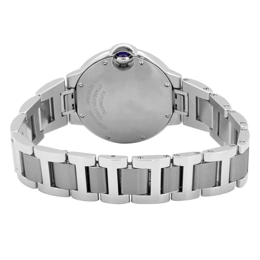 Cartier Ballon Bleu Automatic Diamond Silver Dial Ladies Watch W4BB0023 ...