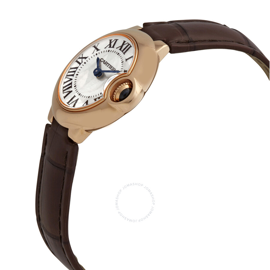 Cartier Ballon Bleu Silver Dial 18K Rose Gold Ladies Watch WGBB0007 ...