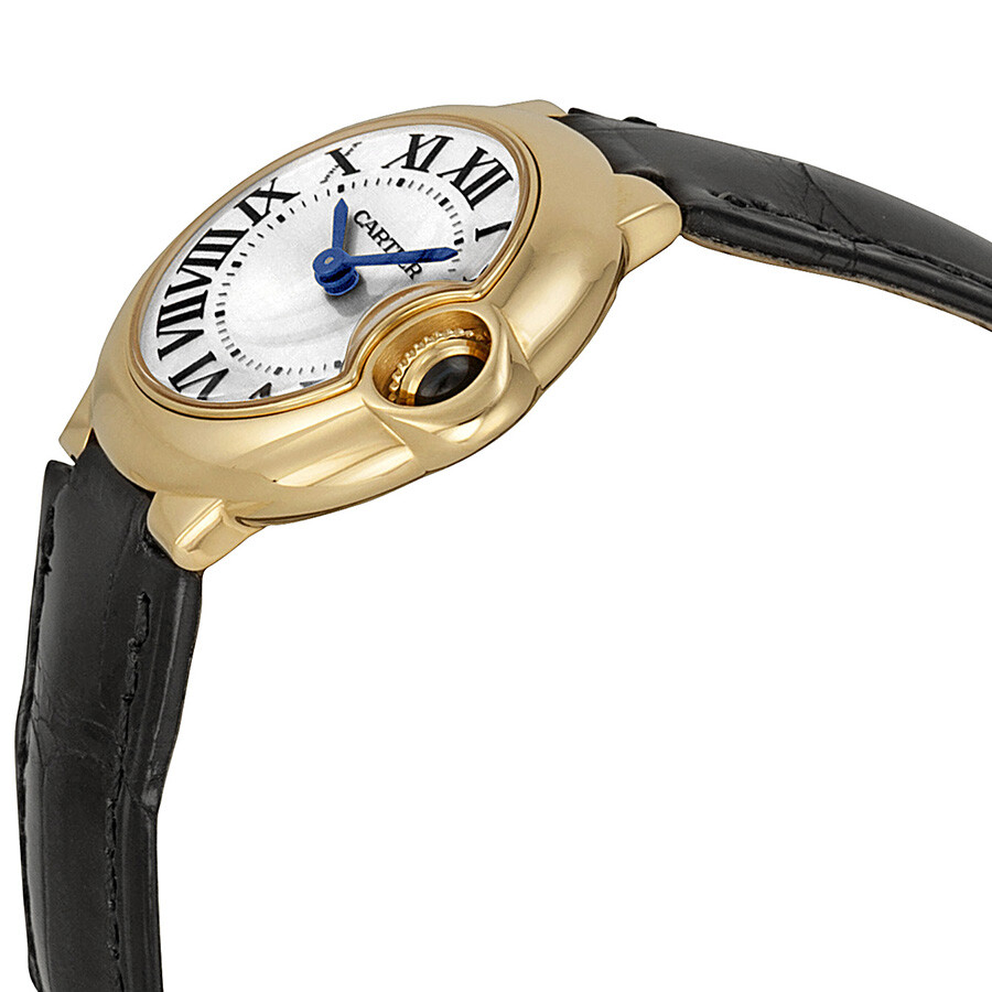 Cartier Ballon Bleu Silver Dial 18kt Yellow Gold Case Ladies Watch ...