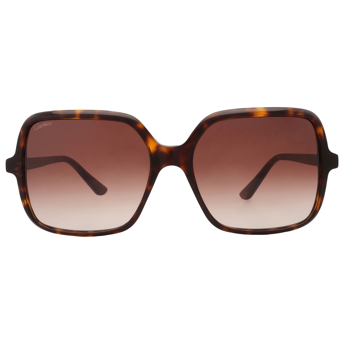 Cartier Brown Gradient Square Ladies Sunglasses CT0219S 002 58 ...