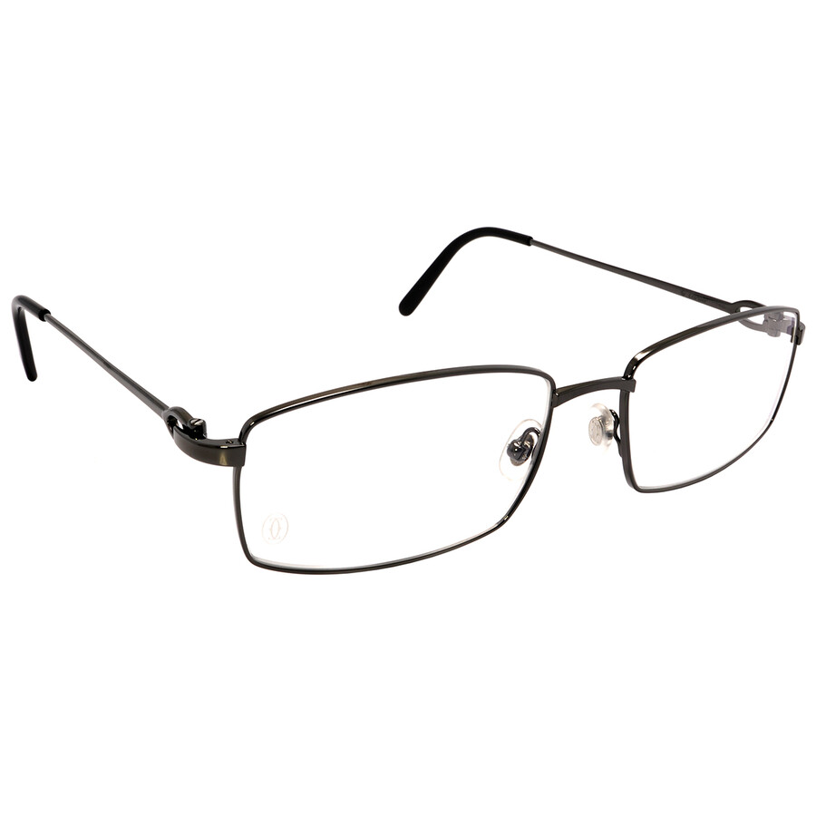 Cartier Clear Demo Rectangular Unisex Eyeglasses CT0055O 004 56 ...