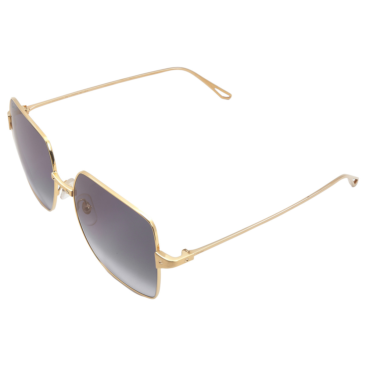 Cartier Grey Gradient Flash Square Ladies Sunglasses CT0297S 001 57 ...