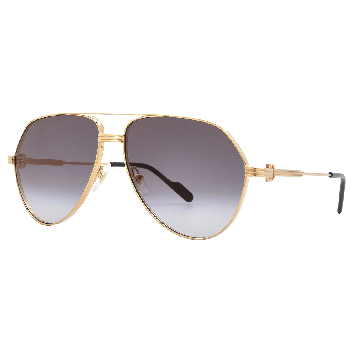 Cartier Grey Gradient Mirror Pilot Men's Sunglasses CT0303S 001 61 ...