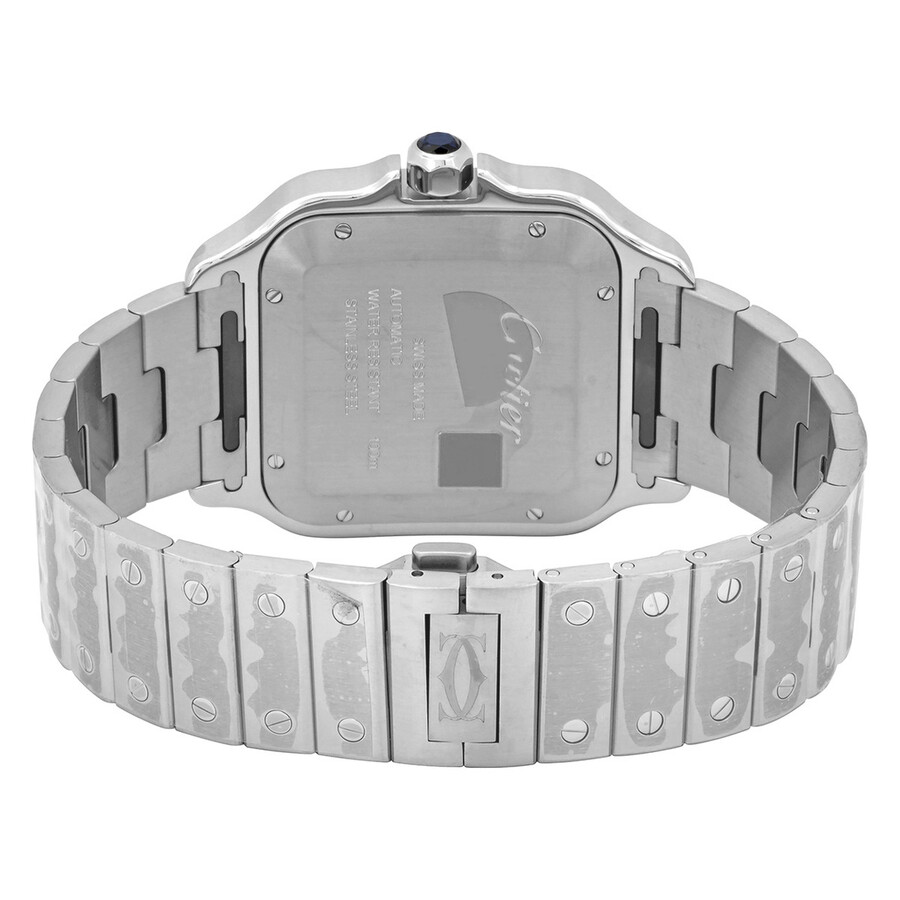 Cartier Santos De Cartier Large Model Automatic Green Dial Men's Watch ...